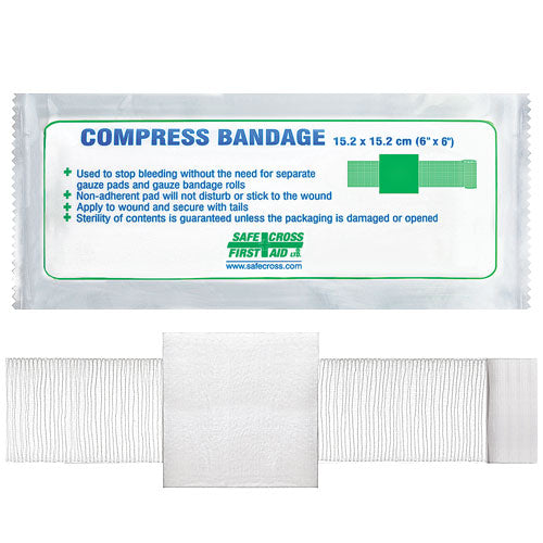 Compress Bandage 6" | SOS Emergency Response Technologies