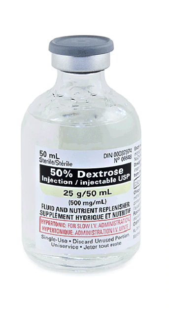 Dextrose 50% (50/box) | SOS Emergency Response Technologies