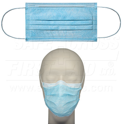 Face Masks, Level 1 Surgical w/Ear Loops, 50 | SOS Emergency Response ...